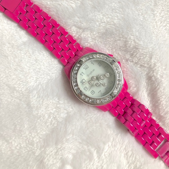Accessories | Sophie Floating Crystals Watch | Poshmark